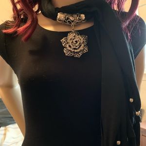 Accessories | Gorgeous Jeweled Scarf | Poshmark